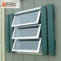 China Standard Size Aluminium Single Glass Door And Windows Swing Open Style top hung aluminium windows hung top window for sale