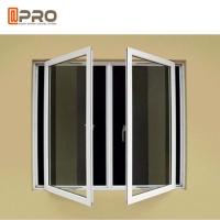 China Contemporary Aluminum Casement Windows With Security Wire Mesh ISO9001 CASEMENT WINDOWS DOORS windows casement handle for sale