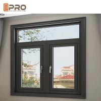 China Vertical Opening Pattern Aluminum Casement Windows With Security System CASEMENT ALUMINIUM WINDOWS casement door for sale
