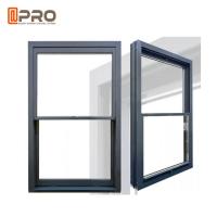China American Single Double Hung Thermal Break Aluminum Window / Vertical Sliding Sash Window for sale