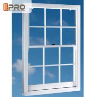 China White Glass Aluminum Sash Windows For Bathroom High Durability Easy Cleaning for sale