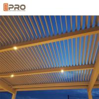 China Electric Remote Control Aluminium Pergola System Outdoor For Garden for sale