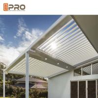 China Electric Remote Control Aluminium Pergola System Outdoor For Garden for sale