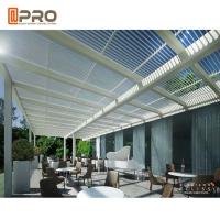 China Electric Remote Control Aluminium Pergola System Outdoor For Garden for sale
