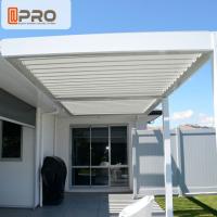 China Water Resistant Aluminium Pergola Systems With LED Light Powder Coated Frame Finishing for sale