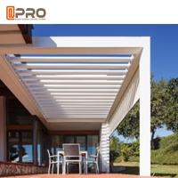 China Water Resistant Aluminium Pergola Systems With LED Light Powder Coated Frame Finishing for sale