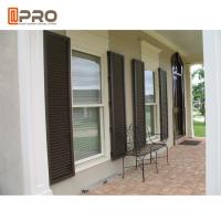 China Eco - Friendly Aluminium Louver Window , Secure Glass Shutter Openable Plantation Louver Ventilation Grille Window for sale