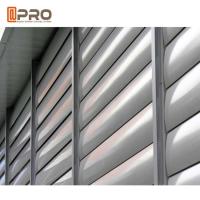 China Outdoor Perforating Movable Aluminium Louver Window Vertical Sun Shading for sale