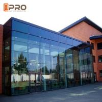 China Hidden Framing Coated Glass Curtain Wall System For Exterior High Buildings for sale