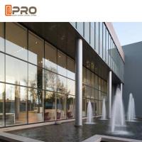 China Tempered Glass Aluminium Curtain Wall With Logo And Pattern Printed for sale