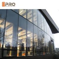 China Tempered Glass Aluminium Curtain Wall With Logo And Pattern Printed for sale