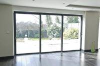 China Big Size Black Aluminum Sliding Doors For Dining Room With Thermal Break Design Slide and stack doors Sliding interior for sale