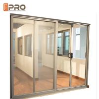 China Customize Durable Aluminium Sliding Glass Doors PVDF Coating for sale