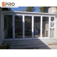 China Rating Energy Saving Triple Double Glazed Folding Doors Water - Proof for sale