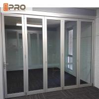 China Rating Energy Saving Triple Double Glazed Folding Doors Water - Proof for sale