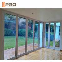 China Rating Energy Saving Triple Double Glazed Folding Doors Water - Proof for sale