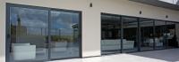 China Custom Aluminium Frame Glass Sliding Stacking Doors Powder Coating Sliding door interior track sliding door SHOWER SLIDE for sale