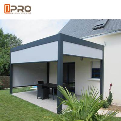 China Motorized Opening Rotate Louver Modern Aluminum Pergola For Commercial Residential Buildings for sale