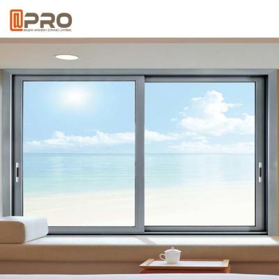 China Thermal Break Aluminum Sliding Windows With Double Glass Eco Friendly SLIDING WINDOW GRILL sliding side window nigeria for sale