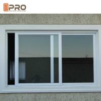 China Sound Proof Aluminum Alloy Sliding Windows Black Or Grey Color aluminum sliding kitchen window office interior sliding for sale