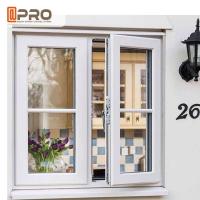 China Hurricane Impact Soundproof Aluminum Casement Windows , Custom Made Double Glazed Windows small casement windows for sale