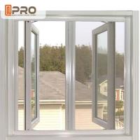 China Hurricane Impact Soundproof Aluminum Casement Windows , Custom Made Double Glazed Windows small casement windows for sale