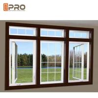 China Water - Proof Aluminium Flush Casement Windows Powder Coating Thickness 1.0-2.0mm modern casement windows for sale