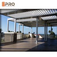 China Outdoor Aluminium Louvered Bio - Climatic Pergola Motorised Waterproof Sliding And Folding for sale
