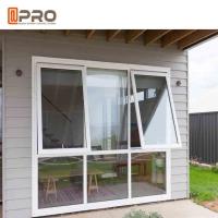China Double Glazing Aluminum Awning Windows / Top Hung Roof Window ISO9001 aluminum window louver awning Aluminum top hung for sale