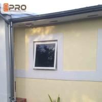 China Small Aluminium Awning Windows Horizontal Opening Pattern Electrophoresis glass awning window with grill for sale