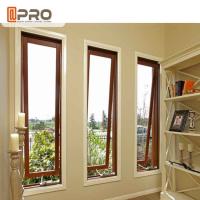 China Durable Top Hung Aluminium Windows With Double Tempered Glass Powder Coating triple awning window french awning window for sale