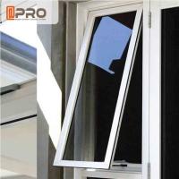 China French Vertical Aluminium Double Glazed Awning Windows With Powder Coating french awning window price for sale