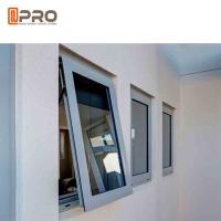 China French Vertical Aluminium Double Glazed Awning Windows With Powder Coating french awning window price for sale