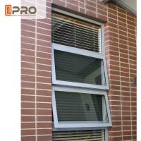 China Unique Chain Winder Aluminium Awning Windows For Kitchen / Bedroom Aluminum top hung awning window top awning window for sale