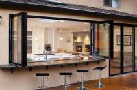 China Tempered Glass Aluminum Bifold Windows / Modern Folding Patio Windows folding balcony window australia folding window for sale