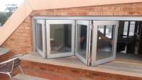 China Glass Foldable Aluminum Bifold Windows For Kitchen Energy - Efficient folding window screen window glass folding folding for sale