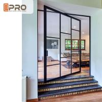 China Modern Tempered Glass Pivot Entry Door Thickness 1.4 / 1.6 /1 .8 / 2.0mm pivot door modern exterior pivot doors Entry for sale