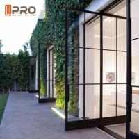 China Thermal Break Modern Aluminum Low - E Glass Pivot Door For Store / Double Pivot Door front door pivot door aluminum for sale