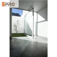 China Unique Villa Front Glass Entry Doors / Single Pivot Patio Doors front door pivot door aluminum pivot front door center for sale