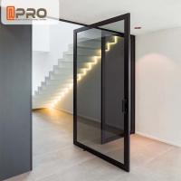 China Thermal Break Aluminium Pivot Entrance Doors With EPDM Sealant Rubber Pivot front door Pivot Exterior door pivot hinge for sale