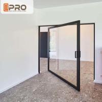 China Energy Efficient Aluminum Pivot Doors Swing Open Style With Tempered Glass Glass Door Pivot Hinge door pivot hinge for sale