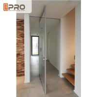 China Energy Efficient Aluminum Pivot Doors Swing Open Style With Tempered Glass Glass Door Pivot Hinge door pivot hinge for sale
