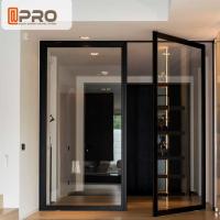 China Outward Opening Entry Pivot Doors Thermal Insulated Aluminum Frame modern pivot door Pivot front door for sale