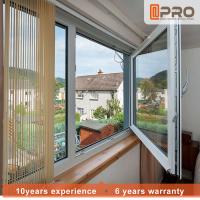 China Thermal Break Triple Glazed Tilt And Turn Aluminium Windows Horizontal Opening Pattern for sale
