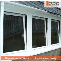 China Thermal Break Triple Glazed Tilt And Turn Aluminium Windows Horizontal Opening Pattern for sale