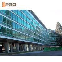 China Facade Reflective Glass Invisible Aluminium Curtain Wall For Building Exterior for sale