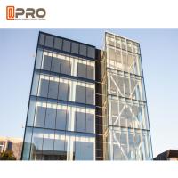 China Facade Reflective Glass Invisible Aluminium Curtain Wall For Building Exterior for sale