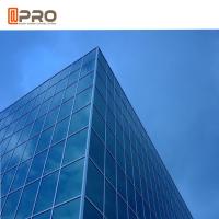China Heat Insulation Thermal Break Aluminum Curtain Wall Double Glazed for sale
