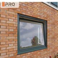 China Double Glass Thermal Break Tilt And Turn Aluminum Windows / Bathroom Tilt Open Windows for sale