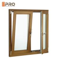 China Anti - Aging Dark Grey Tilt And Turn Aluminum Windows With Mosquito Net for sale